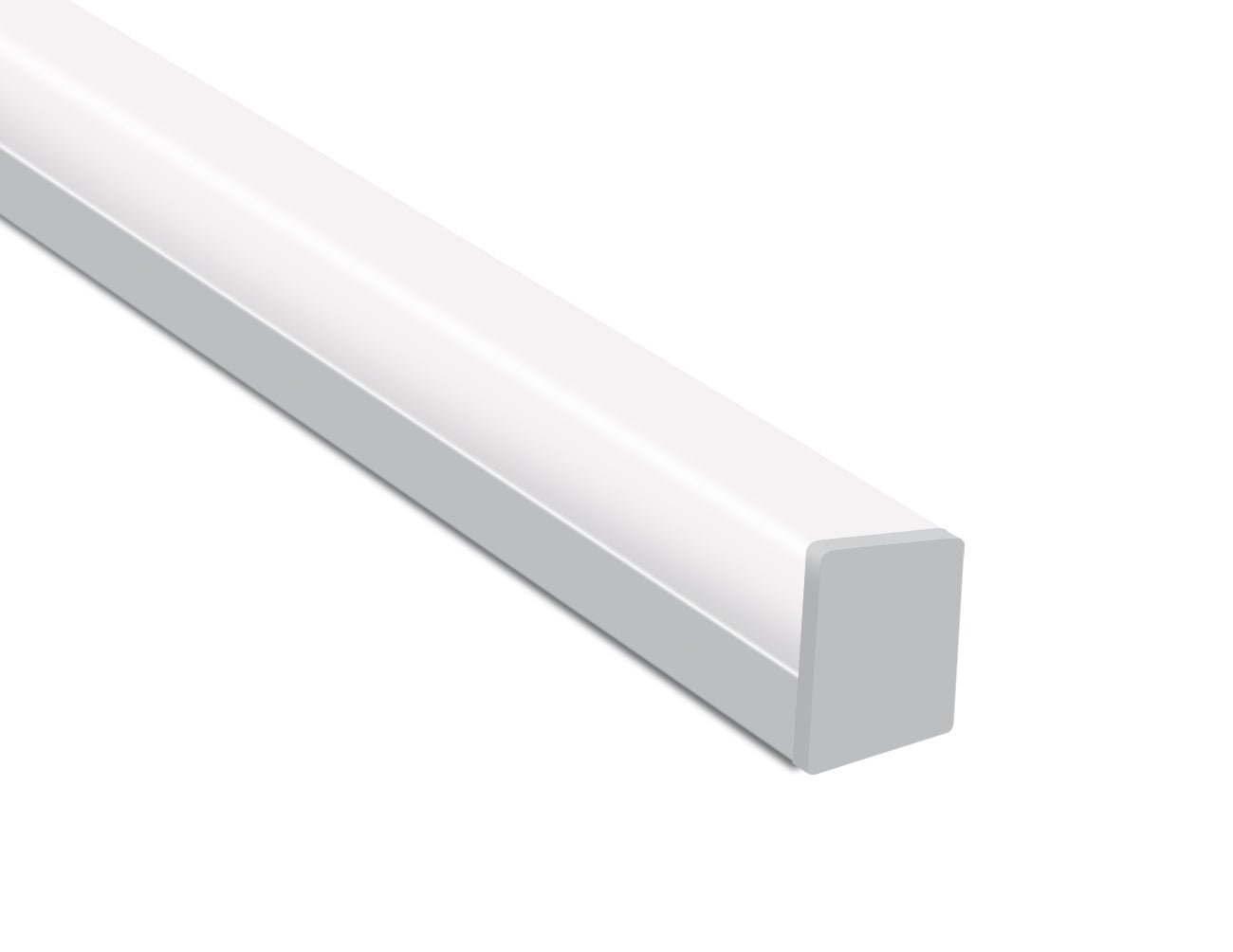 SQUARE DOME - YD 1604 Aluminum Channel + Milky Diffuser - 94" | GL LED ...