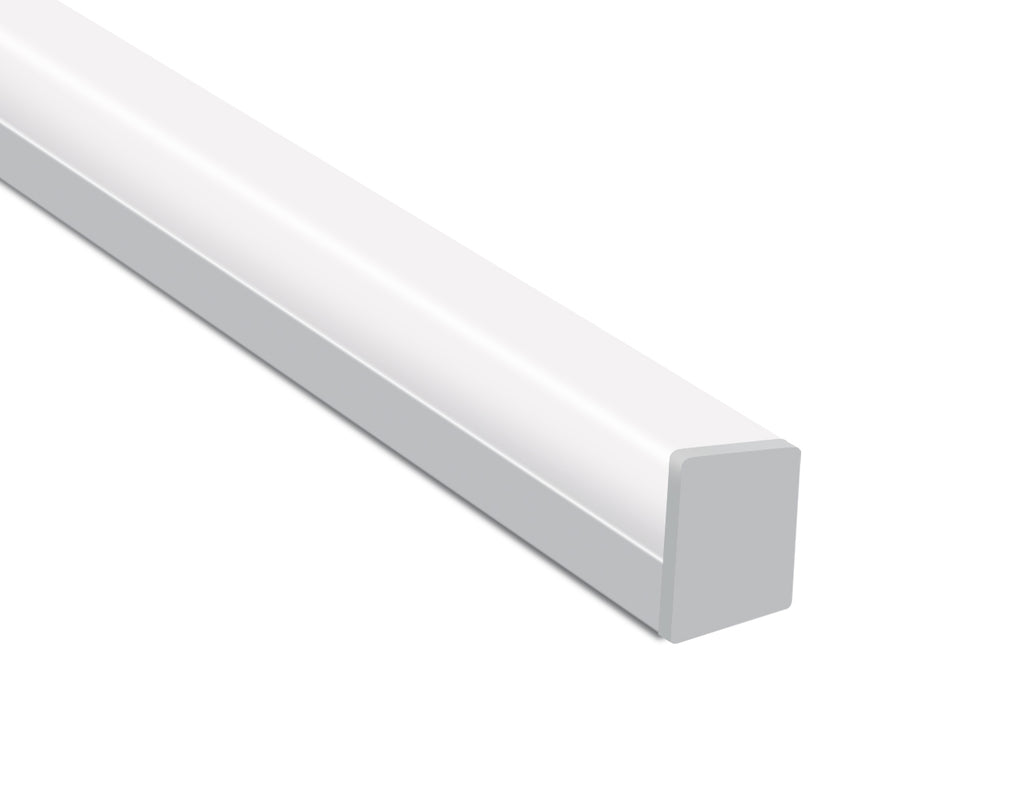 SQUARE DOME - YD 1604 Aluminum Channel + Milky Diffuser - 94" | GL LED ...