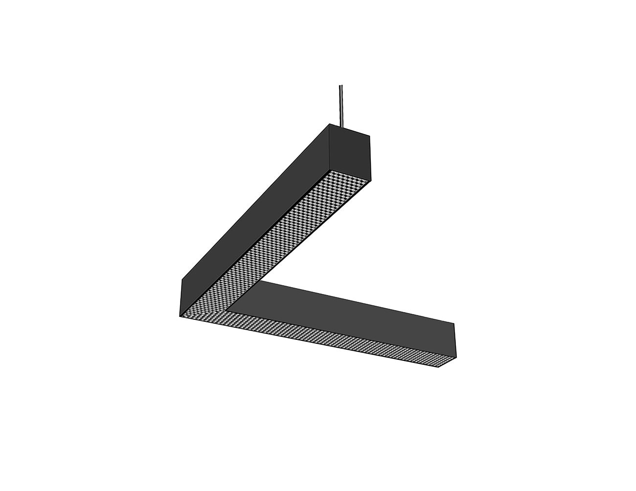 LED Linear Light - L8070 - No Glare Lens - L Shape | GL LED US LIGHTING
