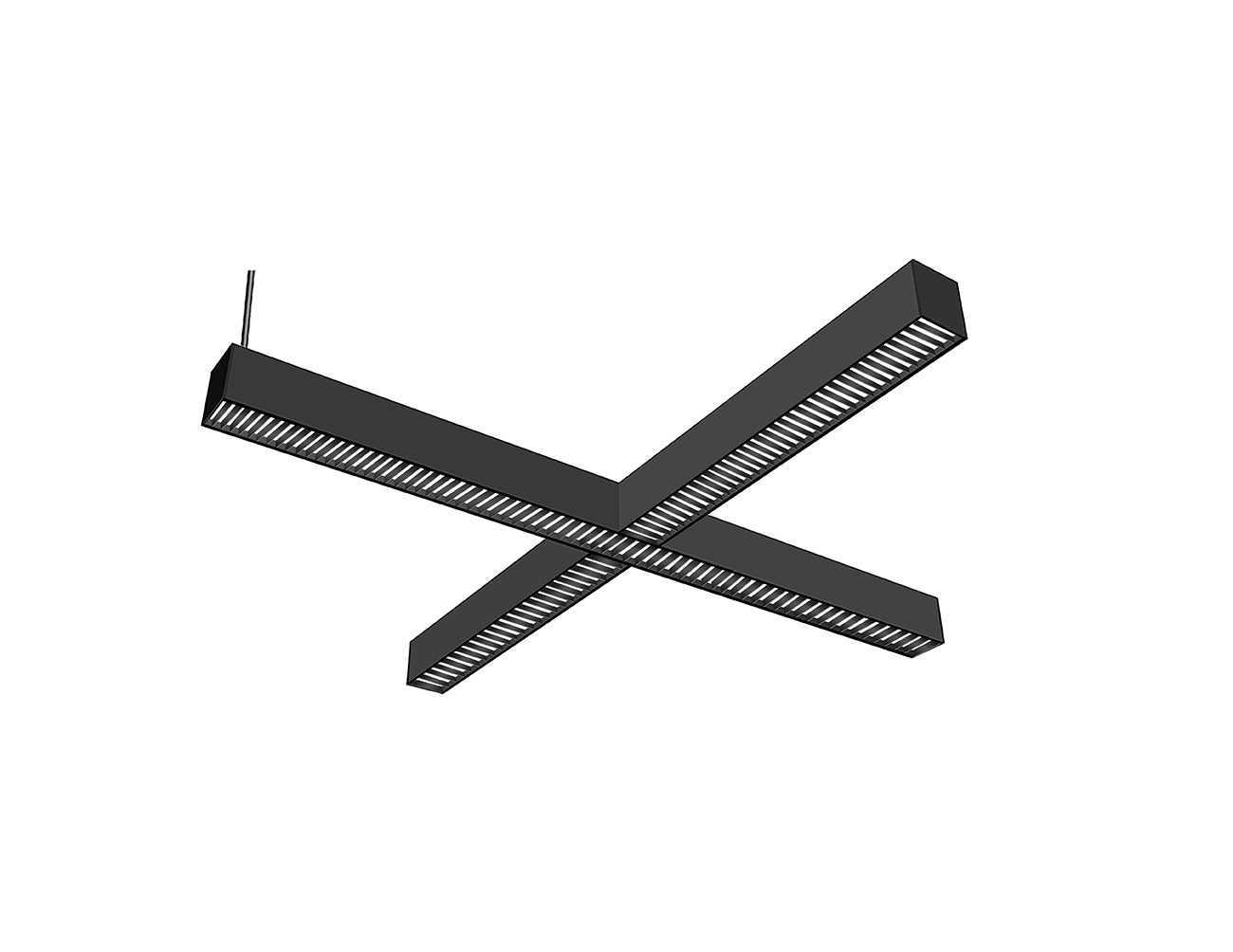 LED Linear Light - L8070 - Louver Lens - X Shape | GL LED US LIGHTING