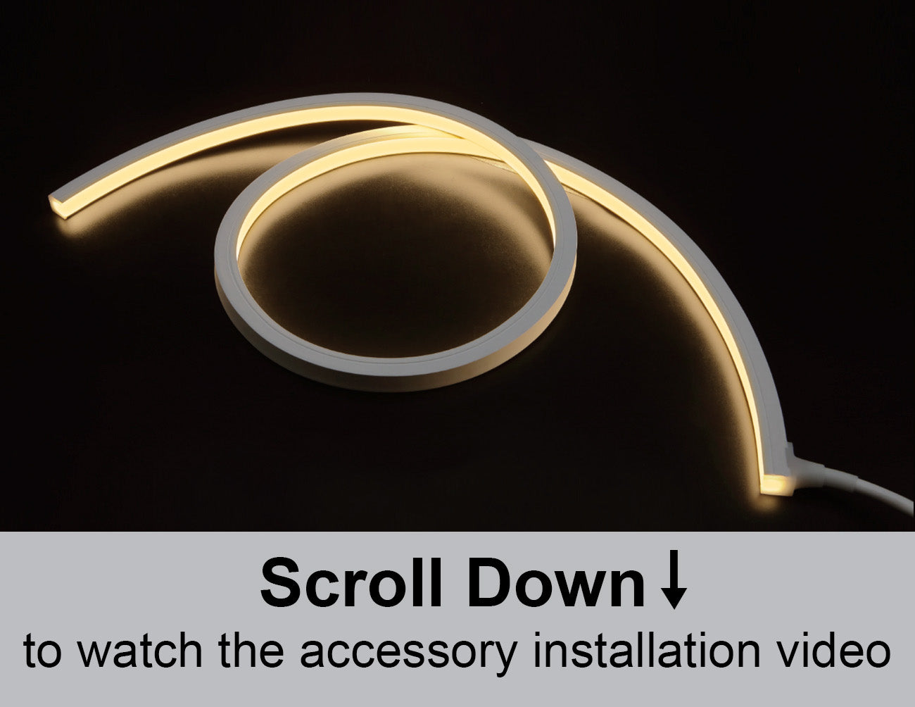 LED 1010N Neon Light - Top Bend - Single Color - Wet Location - 3000K ...