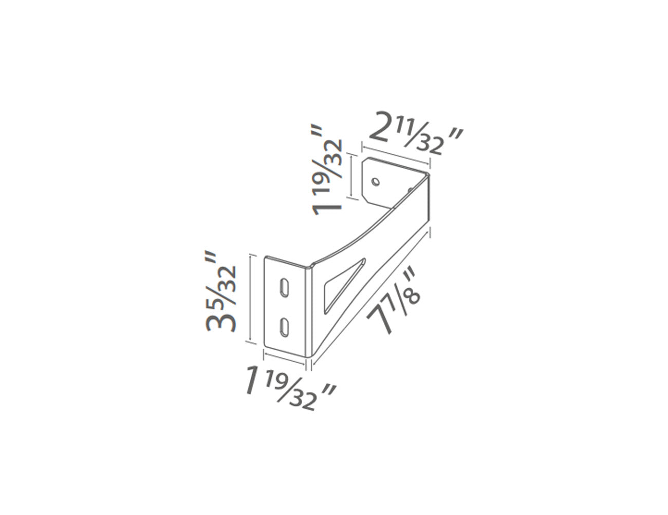 LED Wall Washer W38A Series Accessories - Extended Bracket | GL LED US ...