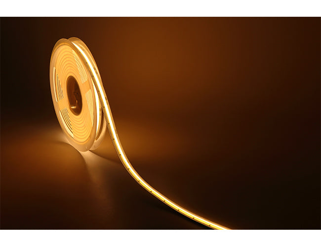 White COB LED Strip Light - COB Series Tape Light - Seamless - 24V - I ...