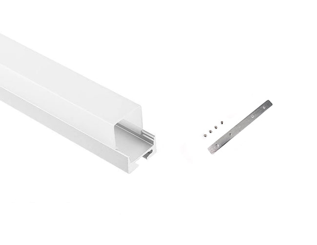 SQUARE DOME - YD 1604 Aluminum Channel + Milky Diffuser - 94" | GL LED ...